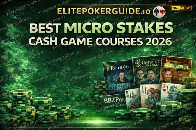 Best Micro Stakes Cash Game Courses 2026 | Elite Poker Guide